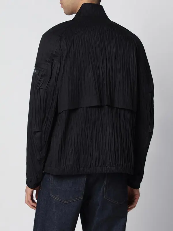 TATRAS Leros Crinkled Cotton Jacket - Black