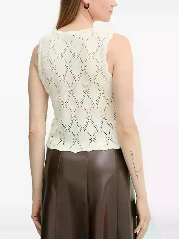 HOSS INTROPIA Openwork Knitted Top