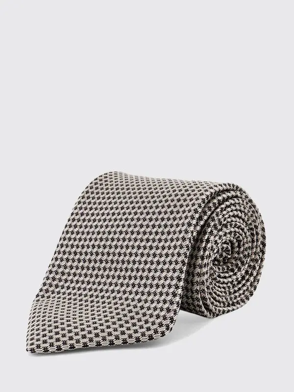 TOM FORD Jacquard Silk Neck Tie - White