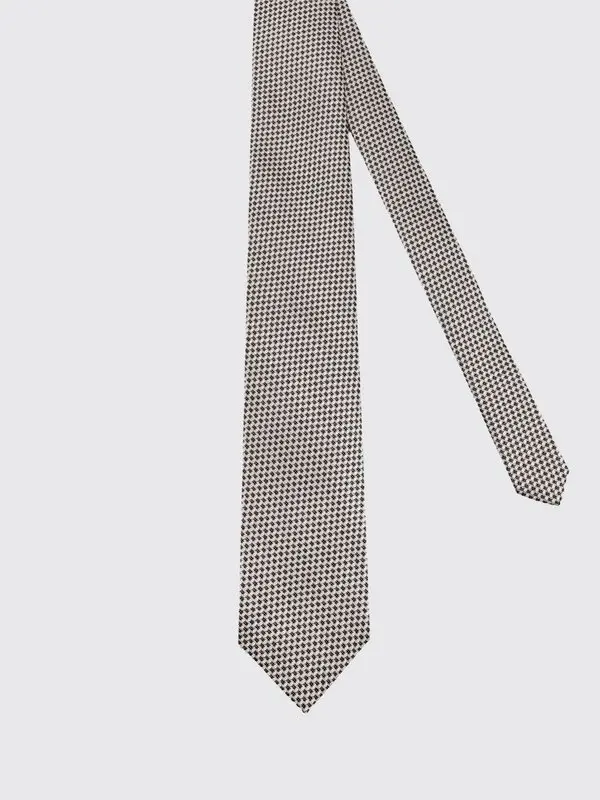 TOM FORD Jacquard Silk Neck Tie - White