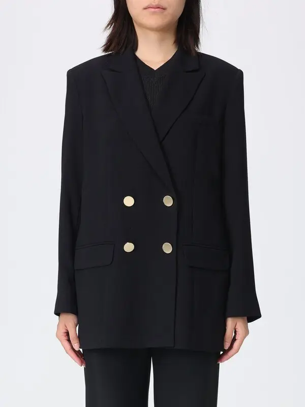 Armani Exchange Double Breasted Jacket - Black