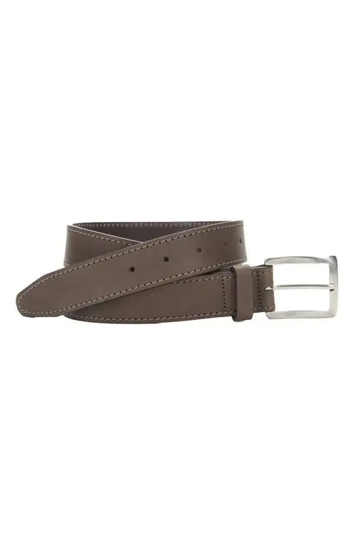 Johnston & Murphy Deaton Leather Belt - Stone