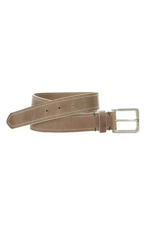Johnston & Murphy Leather Belt - Beige