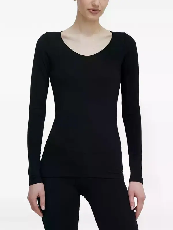 Icebreaker V-neck Long-sleeve Top - Black