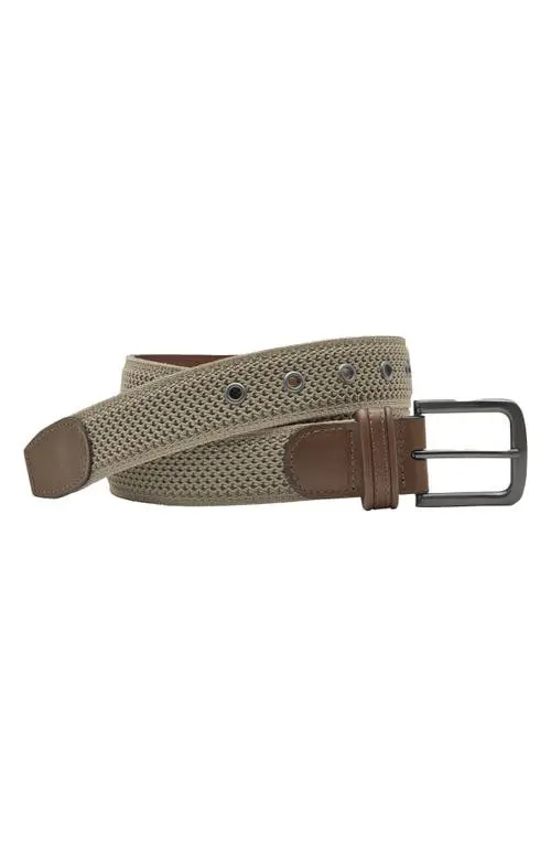Johnston & Murphy Amherst Engineered Knit Belt - Taupe