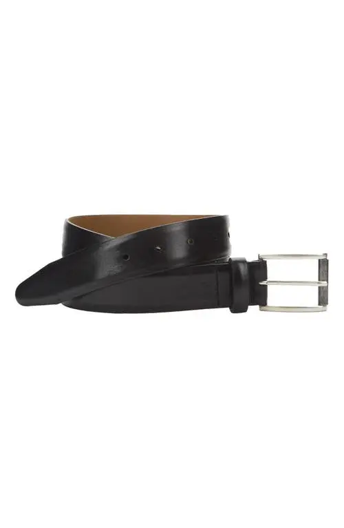Johnston & Murphy Smooth Leather Belt - Black