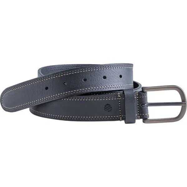 Johnston & Murphy Multitopstitch Leather Belt - Black
