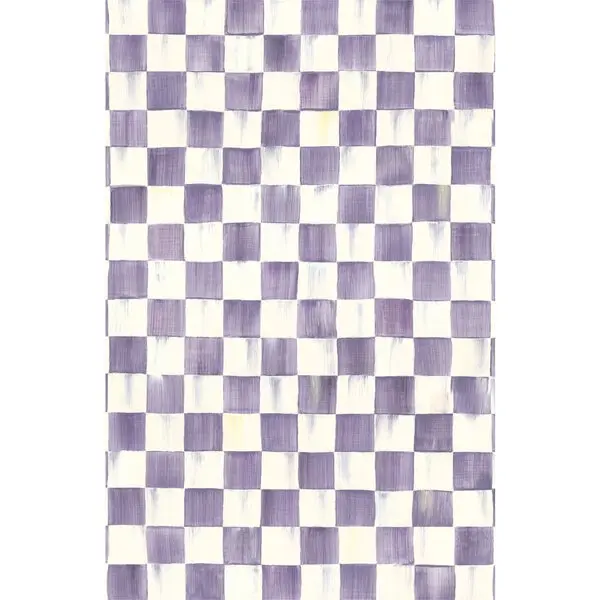 MACKENZIE-CHILDS Check Peel/stick Wallpaper - Violet