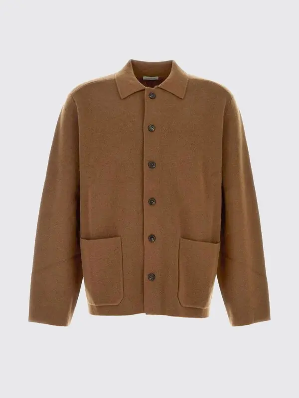 Le Kasha Collared Knit Jacket - Brown