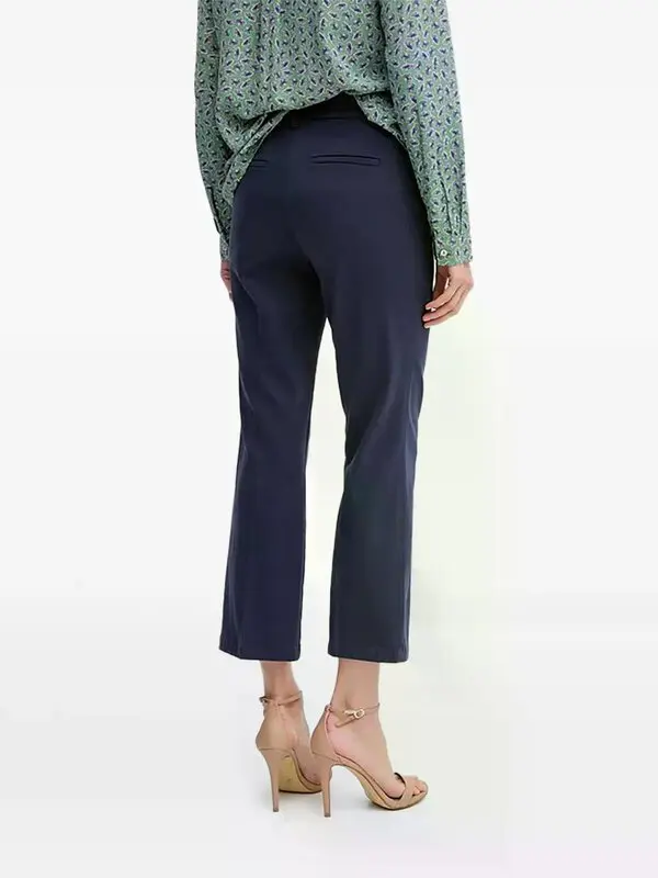 Sisley Cropped Trousers - Blue