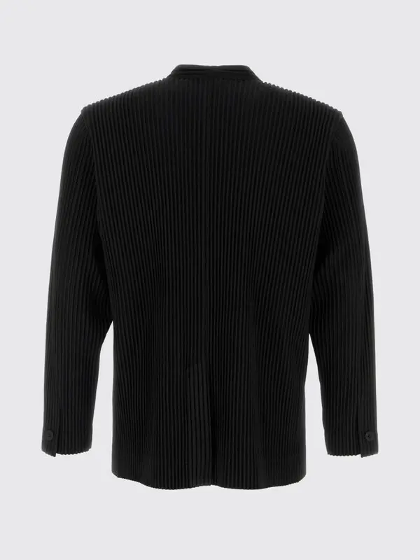 Issey Miyake Homme Plissé Pleated Cardigan - Black