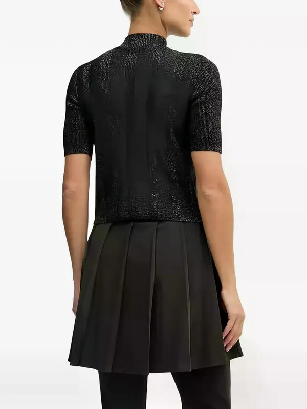 Sisley Short-sleeve Turtleneck Sweater