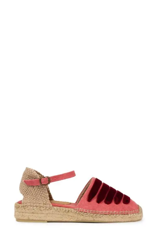 Penelope Chilvers Dali Ankle Strap Espadrille - Cherry