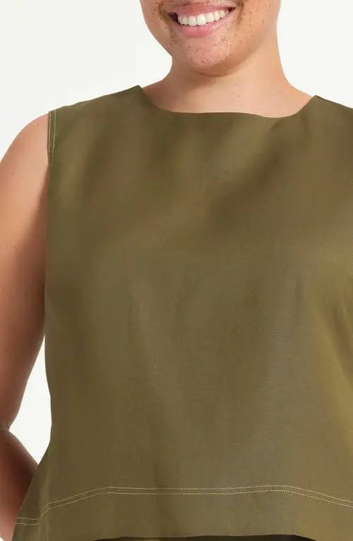 ESTELLE Sonnet Tie Back Sleeveless Top