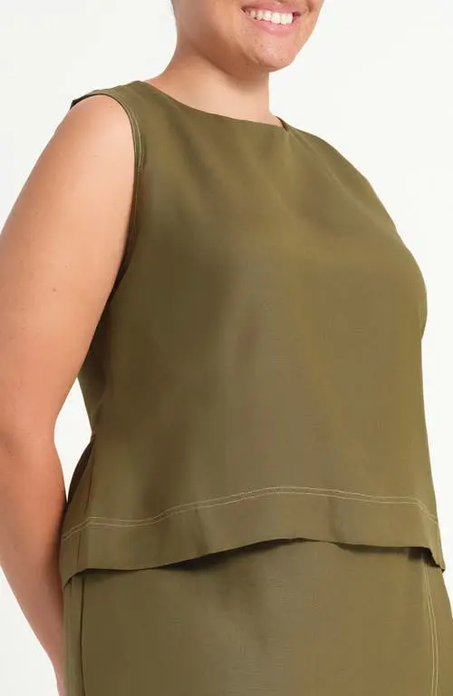 ESTELLE Sonnet Tie Back Sleeveless Top