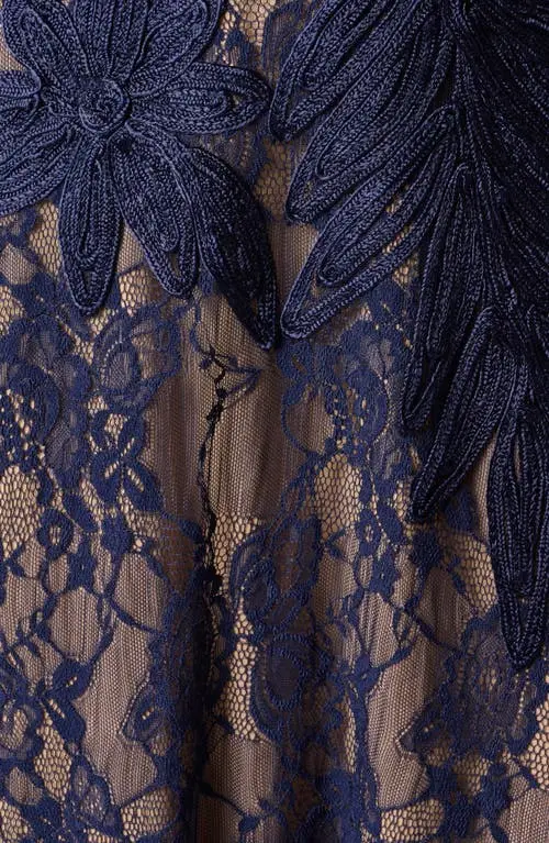 Adrianna Papell Soutache Lace Gown