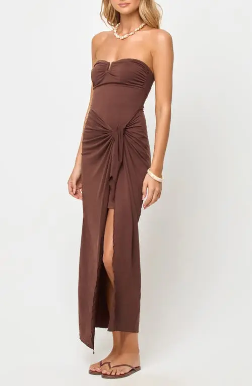 L*Space Noah Strapless Cover-up Maxi Dress