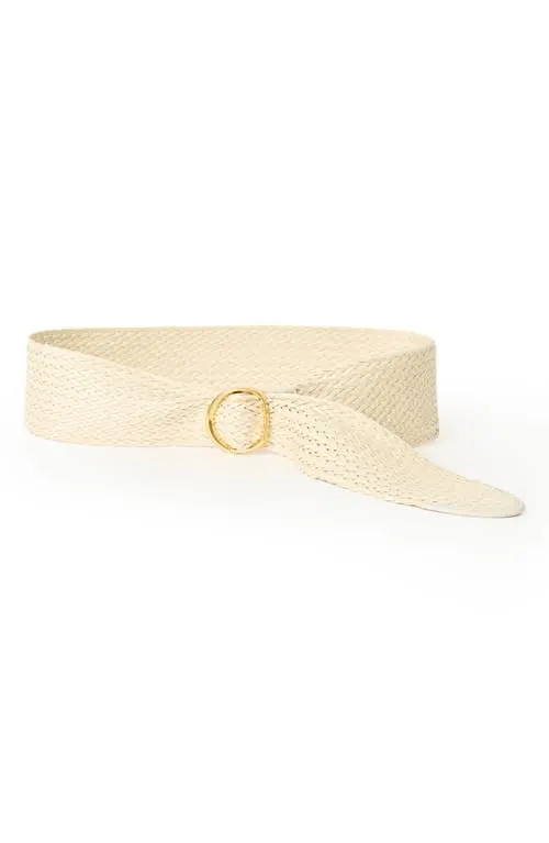 B-low The Belt Caterina Woven Belt - Bone Gold