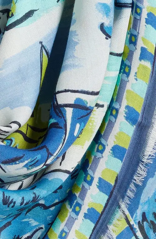 Echo Riviera Square Scarf - Chambray