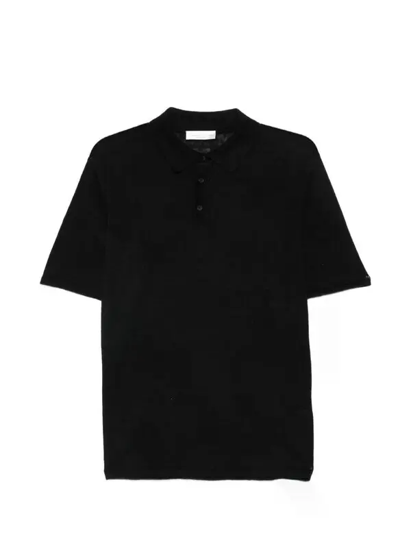 ROBERTO COLLINA Button-fastening Polo Shirt - Black