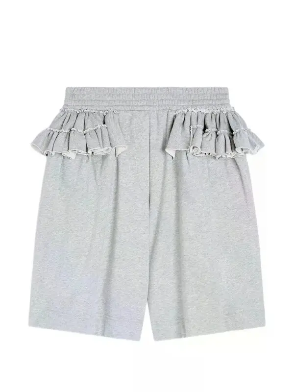 Dries Van Noten Ruffled Loose Shorts - Grey