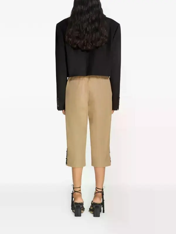 Dries Van Noten Embroidered Capri Pants