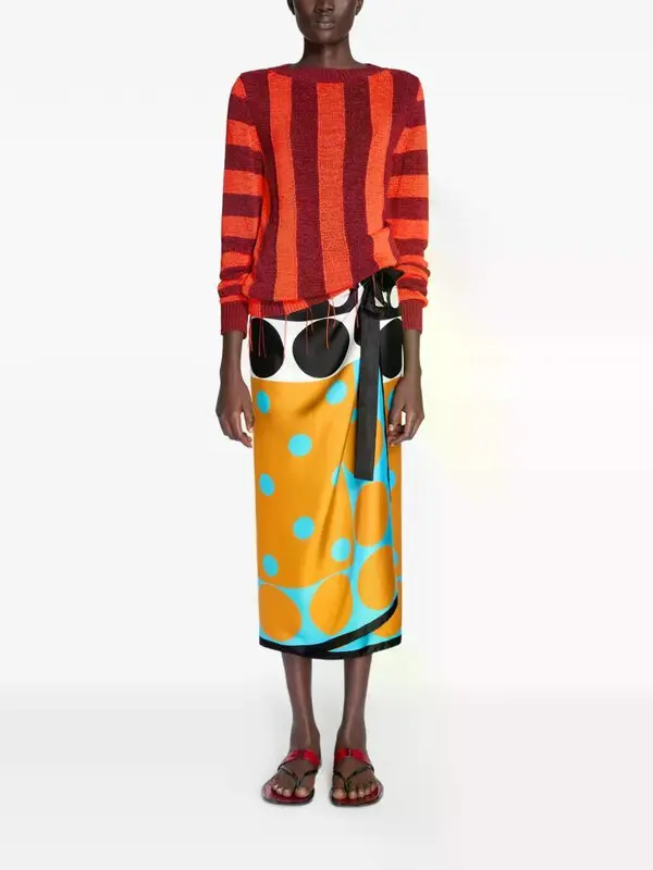 Dries Van Noten Intarsia-stripes Sweater