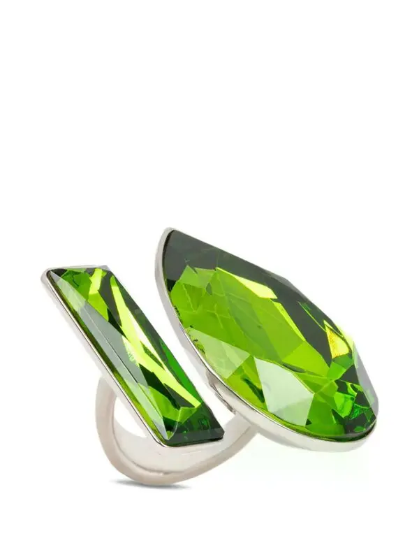 Dries Van Noten Gem Open Ring - Silver