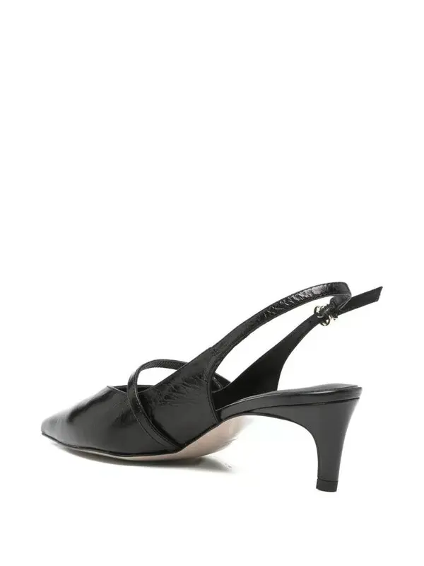 PEDRO MIRALLES Pointed-toe Slingback Pumps - Black
