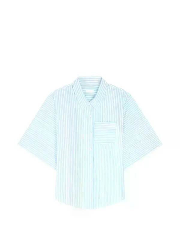 Dries Van Noten Striped Short-sleeve Shirt - Blue