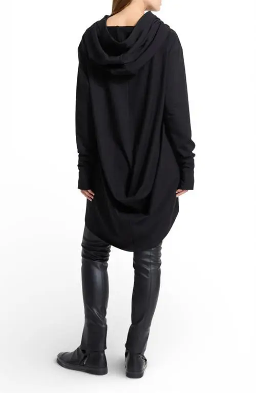 MARCELLA Firenze High-low Hoodie - Black