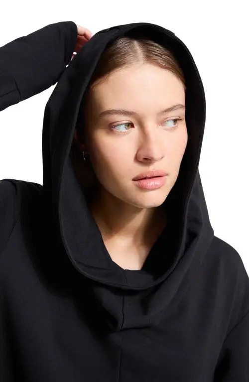 MARCELLA Firenze High-low Hoodie - Black