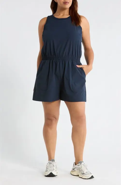 Zella Atlas Short Romper - Navy Sapphire