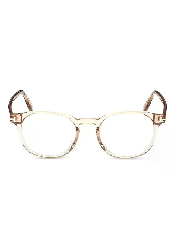 TOM FORD Round-frame Glasses - Brown