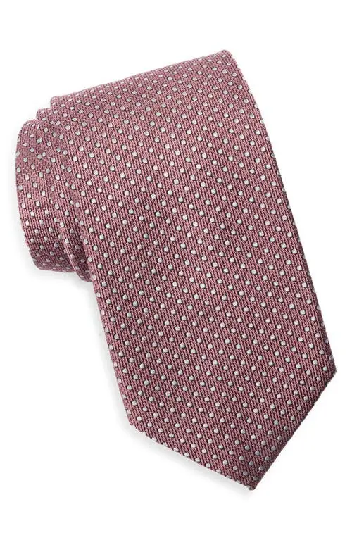 Nordstrom Tepper Dot Silk Jacquard Neck Tie - Pink