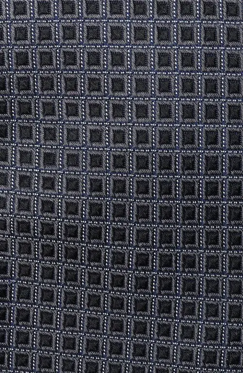 Nordstrom Stailey Neat Stretch Silk Jacquard Neck Tie - Black