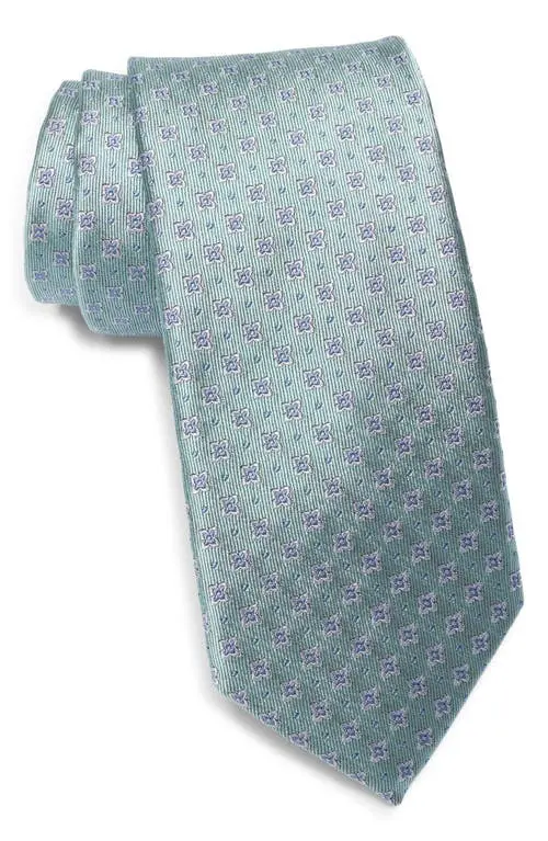 Nordstrom Landon Neat Silk Jacquard Neck Tie - Mint