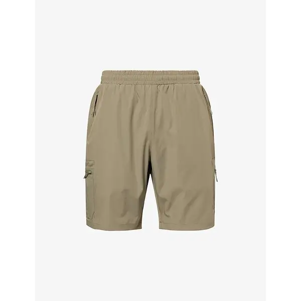 ARNE Cargo Stretch-woven Shorts - Olive