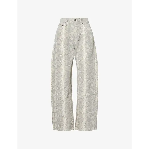 Citizens Of Humanity Miro Print Relaxed Fit Barrel Leg Jeans