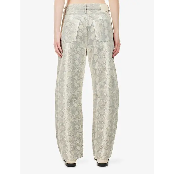 Citizens Of Humanity Miro Print Relaxed Fit Barrel Leg Jeans
