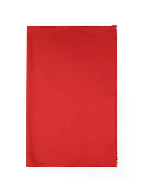 Max Mara Fringed Scarf - Red