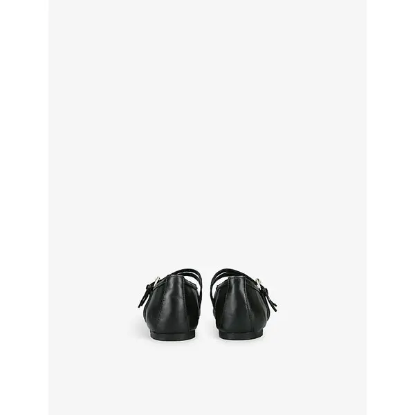 Steve Madden Lydia Ballet Flats With Double Buckle Fastening - Black