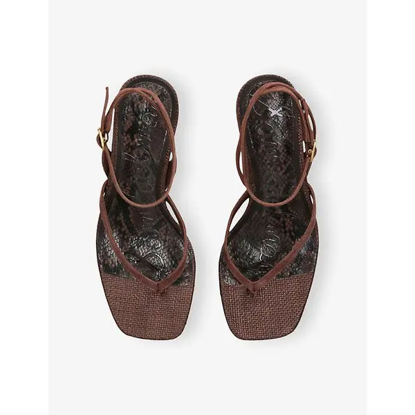 Sam Edelman Pax Suede Heeled Sandals - Brown