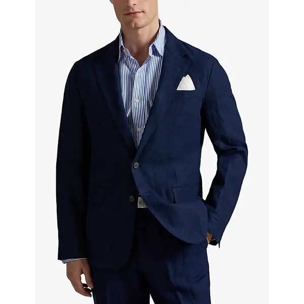 Polo Ralph Lauren Single-breasted Notch-lapel Linen Blazer