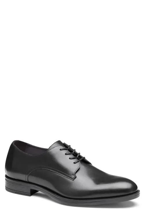 Johnston & Murphy Conlin Plain Toe Oxford - Black Full Grain