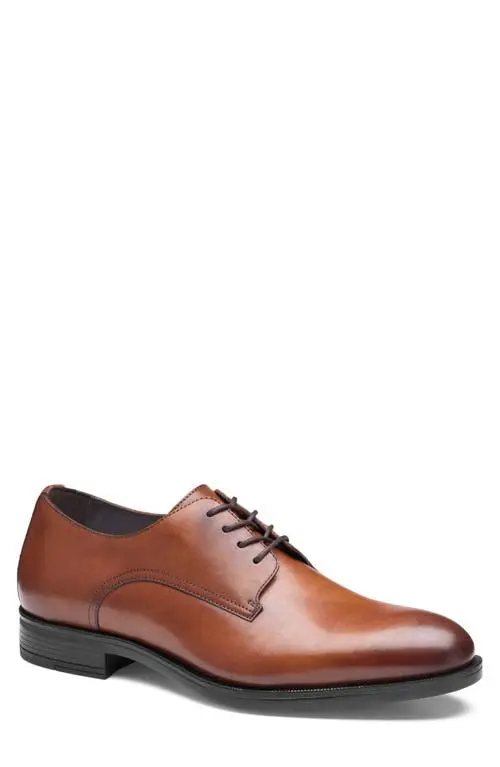 Johnston & Murphy Conlin Plain Toe Oxford - Tan Full Grain