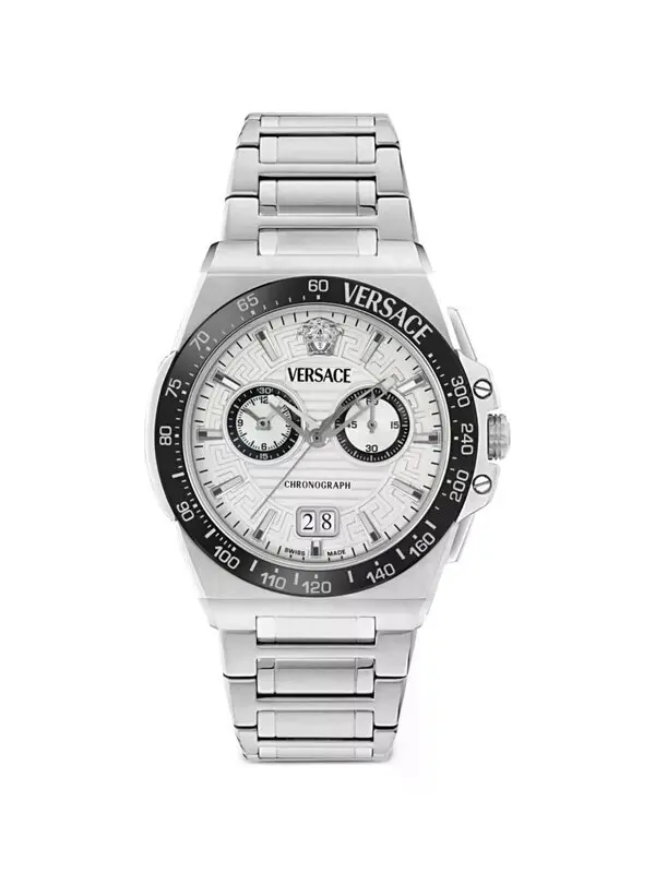 Versace Greca Reaction 43mm Watch - White