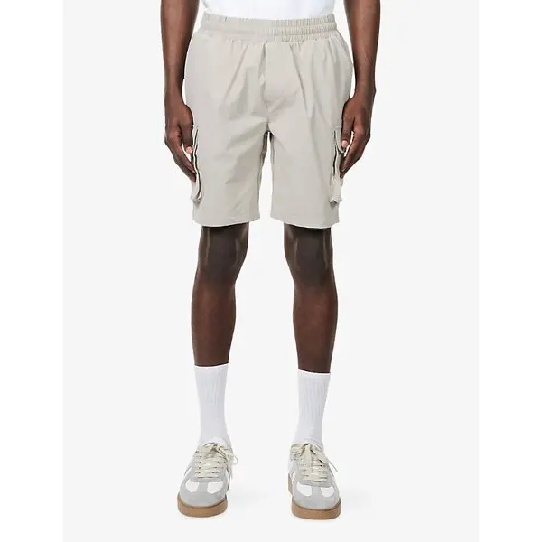 ARNE Utility Cargo Multi-pockets Stretch-woven Shorts - Stone