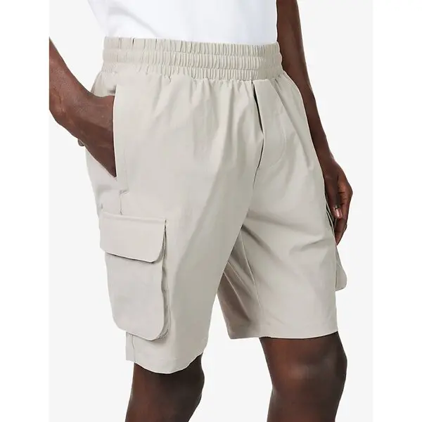ARNE Utility Cargo Multi-pockets Stretch-woven Shorts - Stone