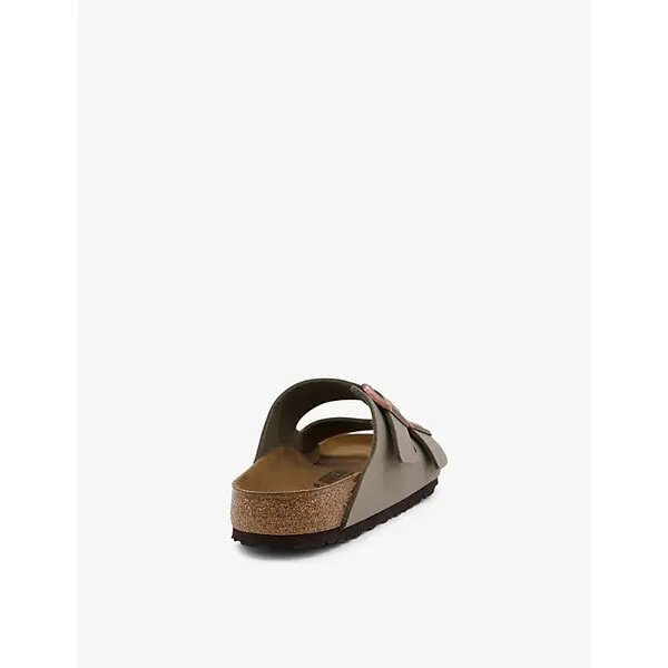 BIRKENSTOCK Arizona Double-strap Leather Sandals - Stone